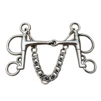 China Stainless Steel Jointed Bit Horse Chewing Mouth Roller Harness Bits Polished Finish for sale
