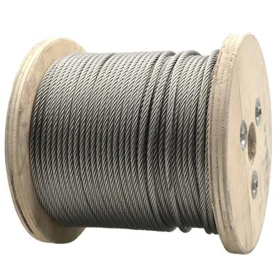 China 6x31WS FC 25mm Ungalvanized Steel Wire Rope for Drilling and Long-Lasting Performance for sale