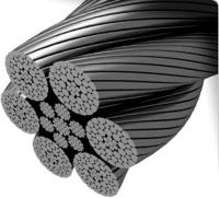 China Bending Galvanized Steel Cables 6xK36WS IWRC 32mm for Heavy-Duty Lifting Applications for sale