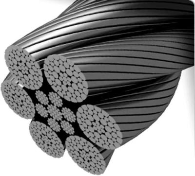China Bending Galvanized Steel Cables 6xK36WS IWRC 32mm for Heavy-Duty Lifting Applications for sale