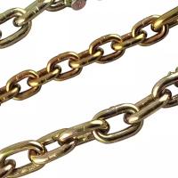 China Load Lifting G70 Transport Chain Alloy Steel Yellow Zinc with 2t Working Load Limit for sale