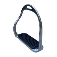 China Polished Stainless Steel Anti-Slip Pad Safety Stirrup Ideal for Horse Enthusiasts for sale