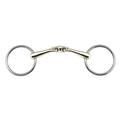 China Polished Stainless Steel Loose Ring Horse Mouth Bits for Competitive Riding for sale