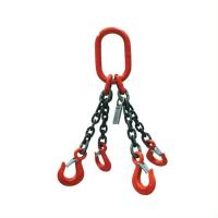 China Standard Blacken Finished Strong G80 Alloy Steel Lifting Chain Sling with Hook for sale
