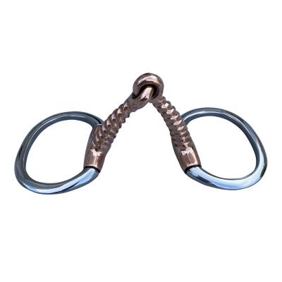 China Stainless Steel Equestrian Horse Bits with Polished Finish and Loose Ring Snaffle Design for sale