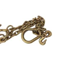China G70 Lifting Truck Winch Cable V Hooks Forged Towing Chains with Welded Chain Structure for sale