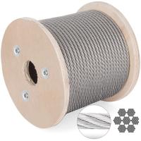 China AISI 304 Stainless Steel Wire Rope 7x19 for Cable Railing 1/8