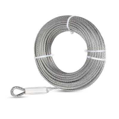 China Bending 7x19 Strands Steel Aircraft Cable 50 feet 5/16 inch Stainless Steel for Needs for sale