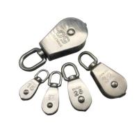 China Construction Rigging Hardware Single Wheel Swivel Pulley Block Stainless Steel for sale