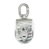 China ZINC PLATED Finish Stainless Steel 304 Wire Rope Lifting Pulley Block 25mm for sale