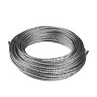 China Non-coated 500fts Length 500fts 6x19-WSC 7x19 Galvanized Ungalvanized Steel Cable for sale