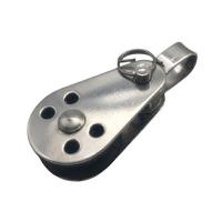 China Polished Finish 8253 Stainless Steel Nylon Sheave Pulley Block for sale