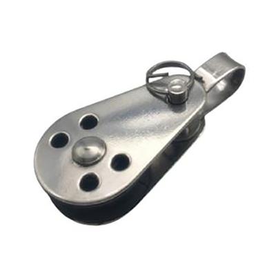 China Polished Finish 8253 Stainless Steel Nylon Sheave Pulley Block for sale