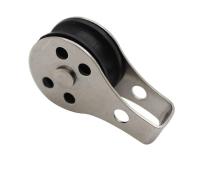 China Stainless Steel Double Sheave Pulley Swivel Eye Type for Healthcare Rigging Block SS316 for sale