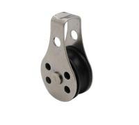 China Stainless Steel Double Sheave Pulley Swivel Eye Type for Healthcare Rigging Block SS316 for sale