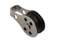 China Stainless Steel Double Sheave Pulley Swivel Eye Type for Healthcare Rigging Block SS316 for sale