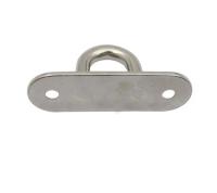 China Deck Yacth Hanging Accessories Stainless Steel Oblong Pad Eye Plate Staple Ring Hook for sale