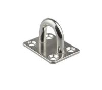 China Rustproof Stainless Steel Square Eye Plate For Door Clasp And Wall Mount Hanging for sale