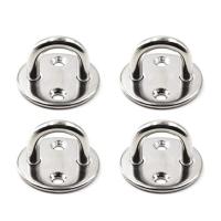 China Galvanized Stainless Steel Round Eye Plate For Door Clasp And Wall Mount Hanging for sale