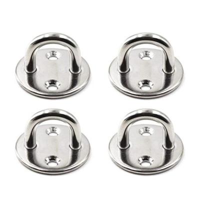 China Galvanized Stainless Steel Round Eye Plate For Door Clasp And Wall Mount Hanging for sale