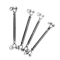 China Stainless Steel Jaw Jaw Turnbuckle Eye Hook Turnbuckle Heavy Duty and Polished Finish for sale