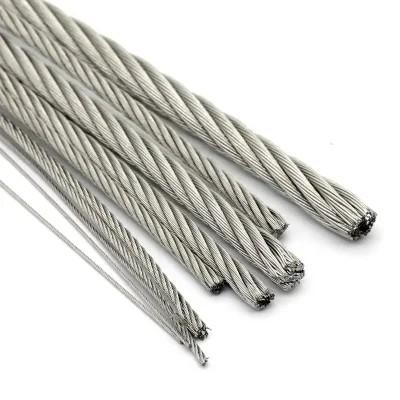 China 6X19S FC/IWRC Steel Wire Rope for Coal Crance Standard AiSi and Type 316 Stainless Steel for sale