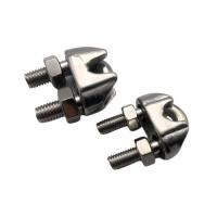 China Silvery Finish Stainless Steel Wire Rope Clamp for Lifting and Rigging Hardware Needs for sale