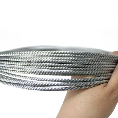 China Carbon Steel Grade 4x31 8.3mm Hot Dip Galvanized Steel Wire Rope for Suspended Platform for sale