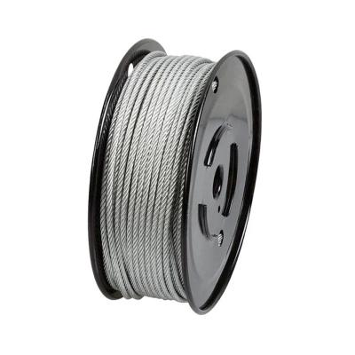 China Galvanized Steel Wire Rope 6*12 Steel Grade 7*7 7*19 6*19 FC 6*7 FC Wire Strand Cable for sale