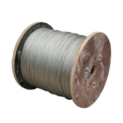 China ASTM B498 Standard Electro Galvanized Steel Wire Strand for Power Transmission Lines for sale