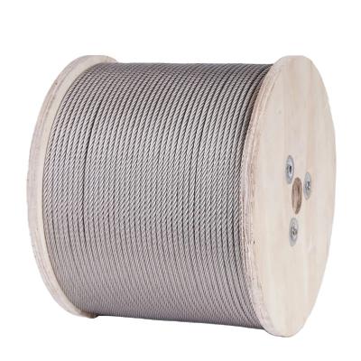 China Bending 6X7 FC 6X7 IWS 7x7 Galvanized Steel Wire Rope for Hoist/General/Industry/Crane for sale