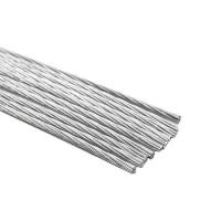 China Stainless Steel Wire Rope 1 6 12 18 Non-coated 6x37 FC 6x37 IWRC for Cable Rails for sale