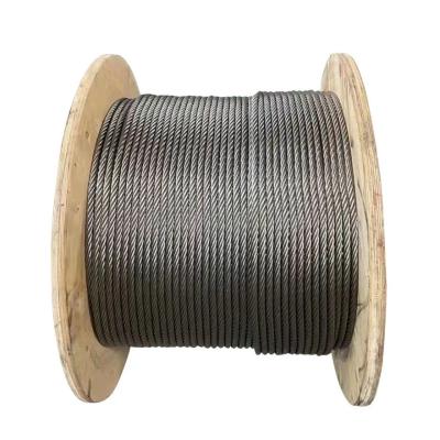 China 8x19S FC Ungalvanized Alu-Zinc Galvanized Steel Wire Rope for Auger Drill Grooving Machine for sale