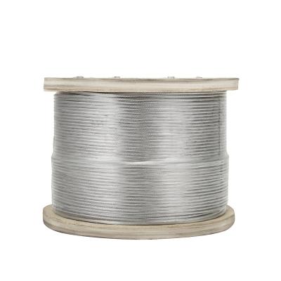 China Non-Alloy Steel Material 304 316 Stainless Steel Wire Rope for Lifting Steel Cable for sale