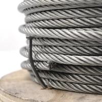 China 6x19 Construction Galvanized Steel Wire Rope Lifting Cable with Stainless Steel Grade for sale