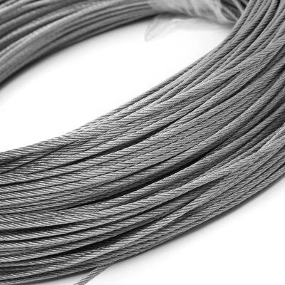 China 6.3mm 6X19 S Seale 1770 MPa Galvanized Elevator Governor Cable Steel Wire Rope for sale