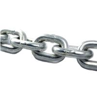 China Galvanized DIN766 8mm Steel Link Chain for Lifting and Conveyor Applications for sale