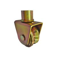 China Slide Gate Guide Roller in Polished Finish for Electric V Groove Wheel Double Bearing for sale