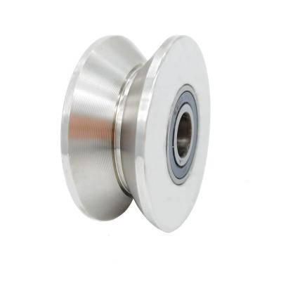 China Stainless Steel V-shaped Groove Wheel for Metal Rolling Doors in Hotels and Homes for sale