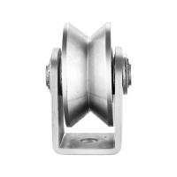 China Stainless Steel Grooved Wheel for Heavy Rail Sliding Gates Heavy Duty and Long Lasting for sale