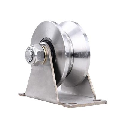 China Hotel and Home Widely Used Groove Wheel Stainless Steel Heavy Duty Sliding Gate Wheels for sale