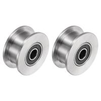 China ZINC PLATED Stainless Steel Sliding Gate Double Bearing Rollers for Inverted Track for sale