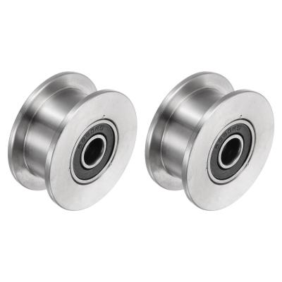 China ZINC PLATED Stainless Steel Sliding Gate Double Bearing Rollers for Inverted Track for sale