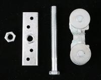 China Polished Finish Shower Room Accessories Bathroom Sliding Door Roller with Bearings for sale