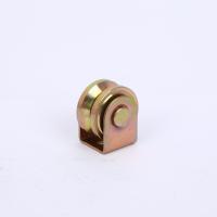 China V Shaped Groove Sliding Gate Wheel Color Zinc-Plated Steel Pulley Roller Accessories for sale