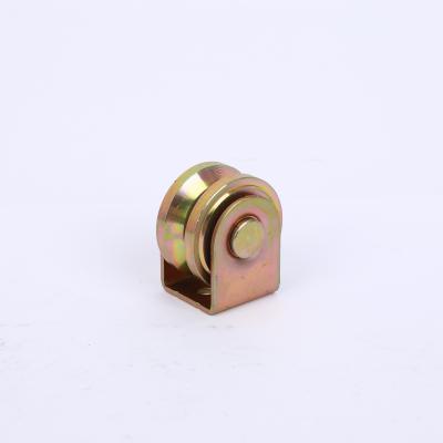 China V Shaped Groove Sliding Gate Wheel Color Zinc-Plated Steel Pulley Roller Accessories for sale