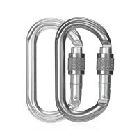 China 25KN Snap Hook Locking Aluminum Carabiner Clip Heavy Industry Must-Have Accessory for sale