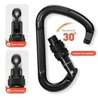 China Customized Logo and Color 25KN Aluminum Carabiner for Outdoor in Various Activities for sale