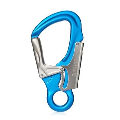 China 35KN Aluminum Carabiner Safety Hook Clip for Heavy Duty Mountain Climbing Swivel for sale