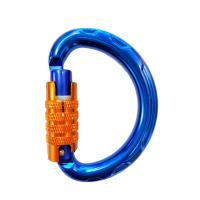 China Customized D-shaped Lock Carabiner Aluminum Climbing Snap Hook for Outdoor Activities for sale